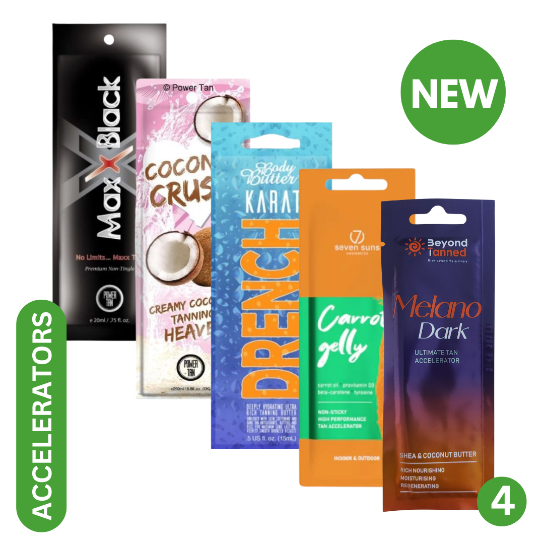 Sunkissed Accelerator Tanning Bundle (5 Sachets) (4) – Sunkissed-Tanning