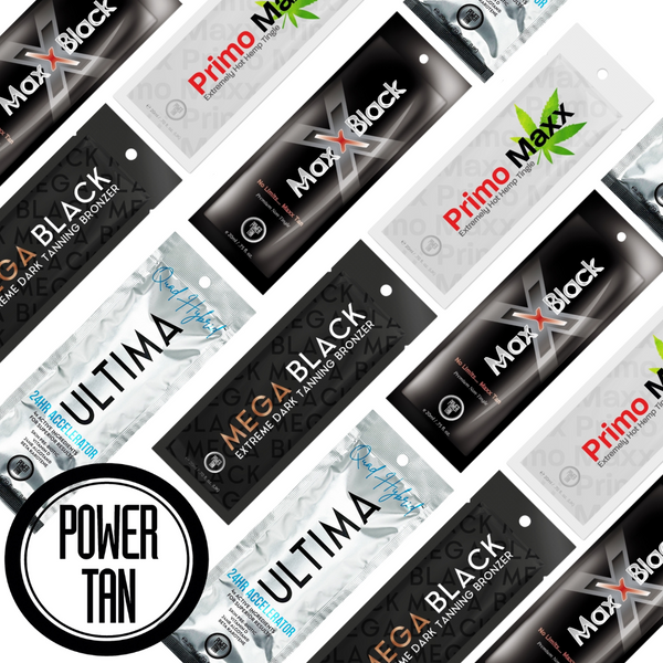 Power Tan Collection Sunbed Cream Sachets 20ml | FREE, Just pay ...
