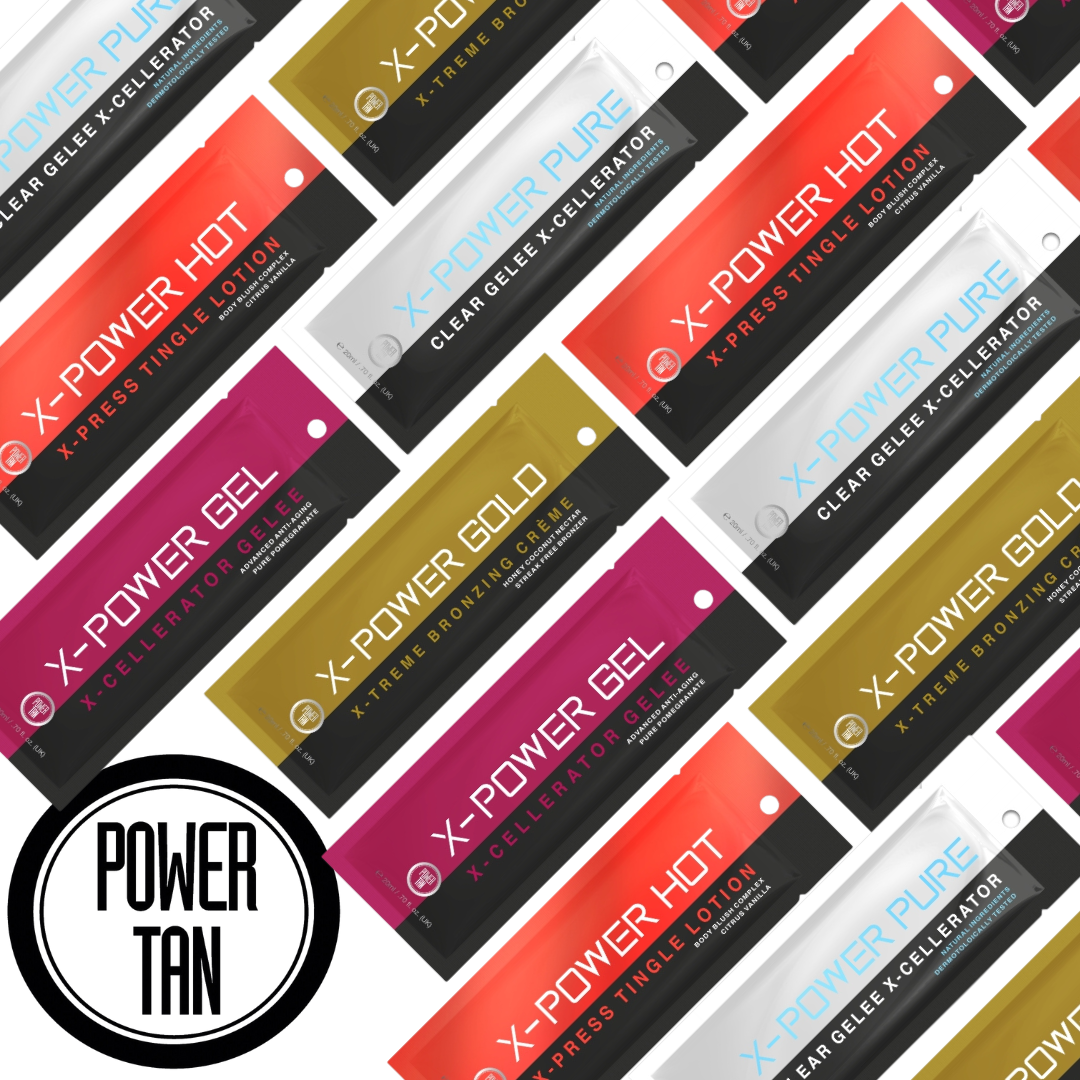 Power Tan X-Power Collection Sunbed Cream Sachets 20ml | FREE, Just pay ...