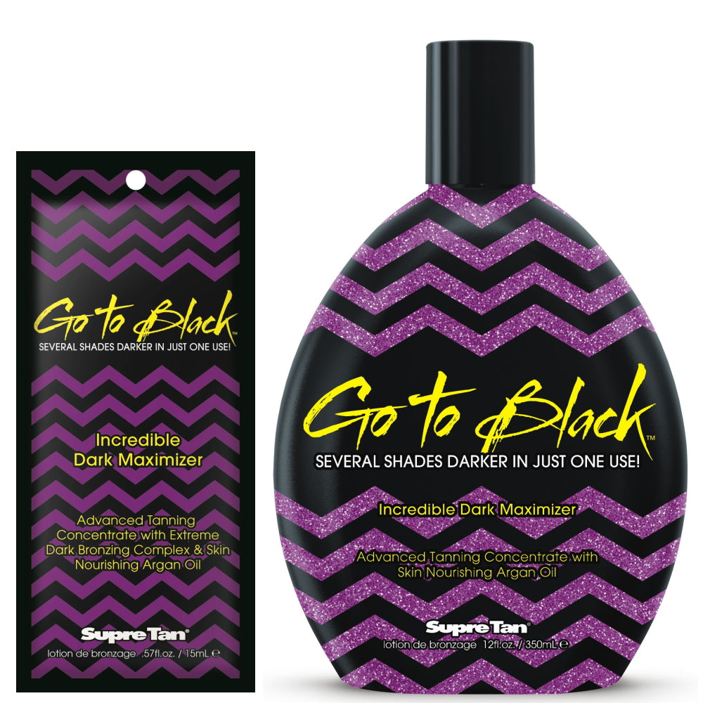 Supre Tan Go To Black Dark Tanning Maximizer Sunbed Cream– Sunkissed ...
