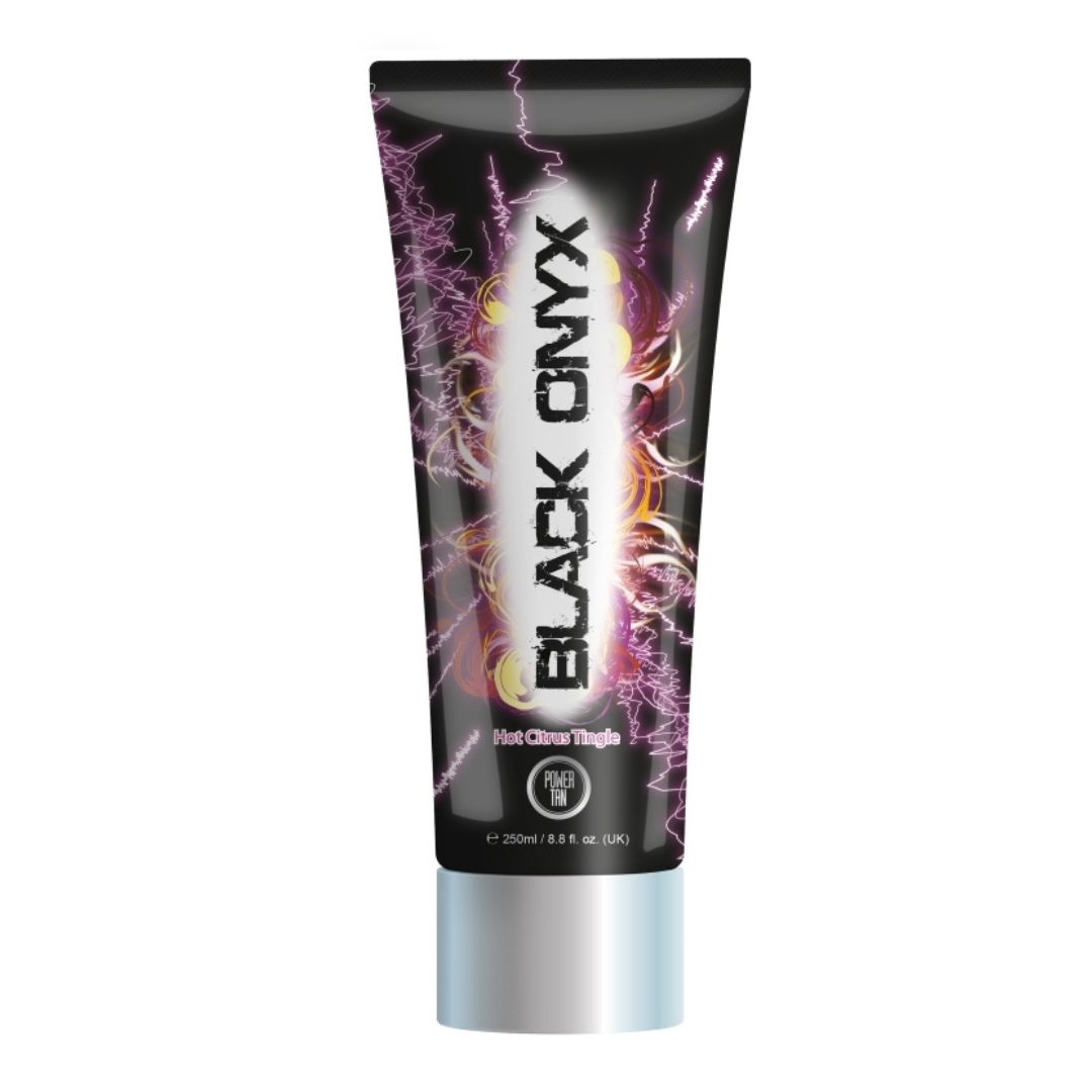 Power Tan Black Onyx Hot Citrus Tingle Sunbed Tanning Lotion 250ml ...